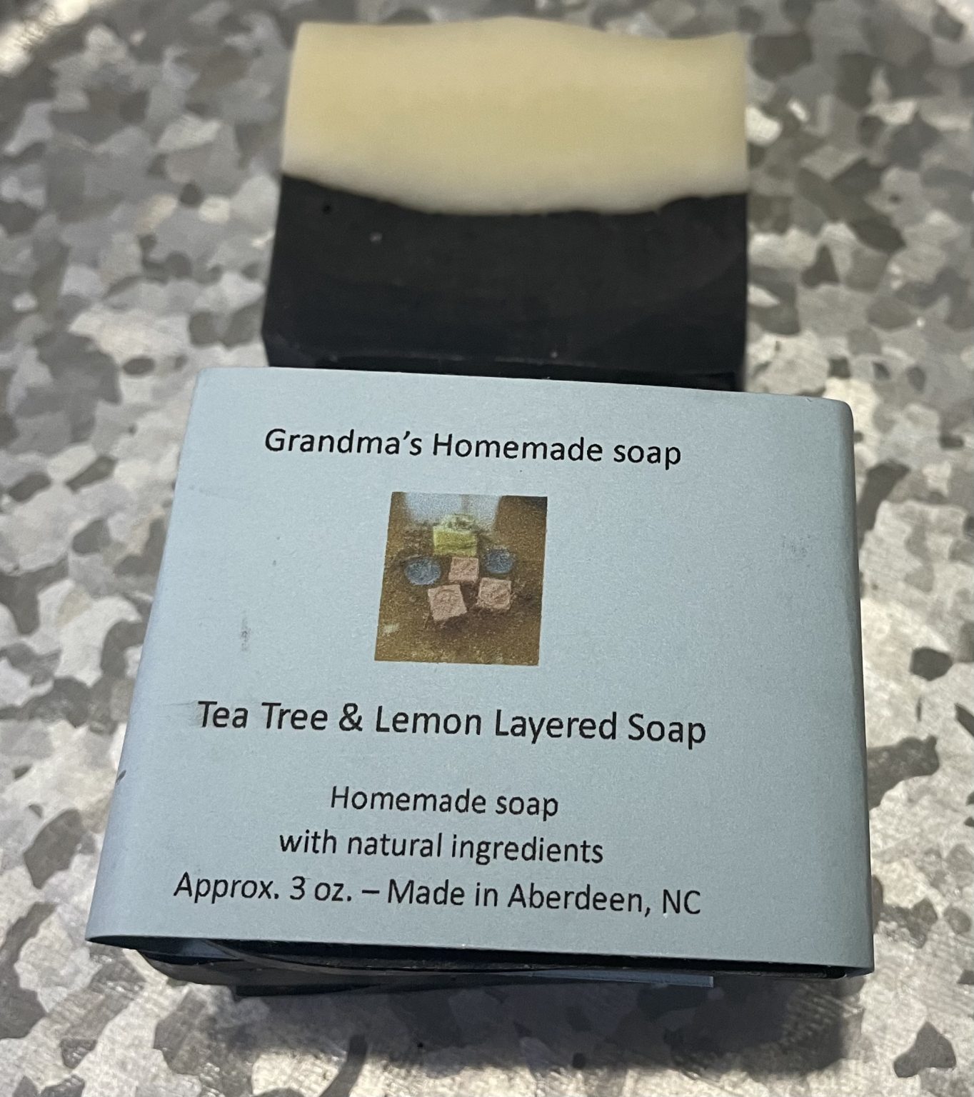 Tea Tree & Lemon Layered - Grandma's Homemade Soaps